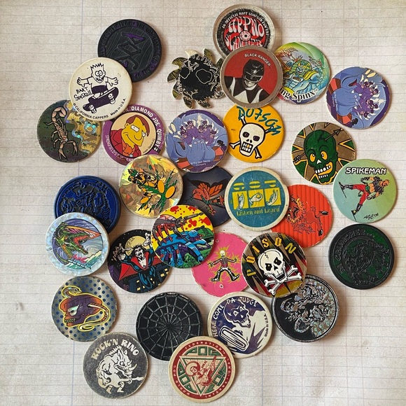 Games | Eclectic Mix Of 9s Vintage Pogs | Poshmark